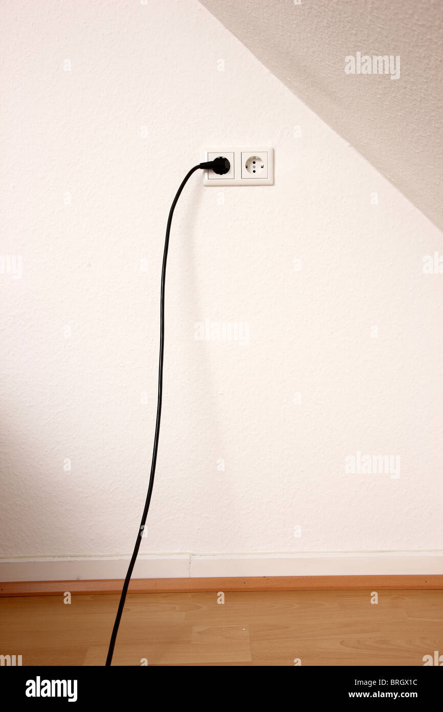 Electric plug and electrical wall socket Stock Photo - Alamy