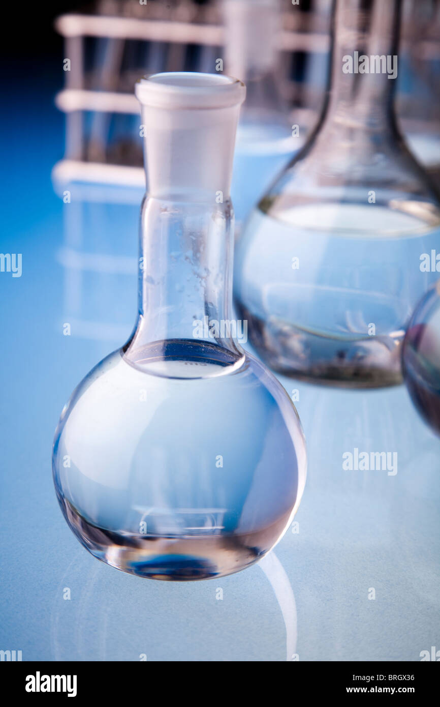Biochemistry Laboratory and glass Stock Photo - Alamy