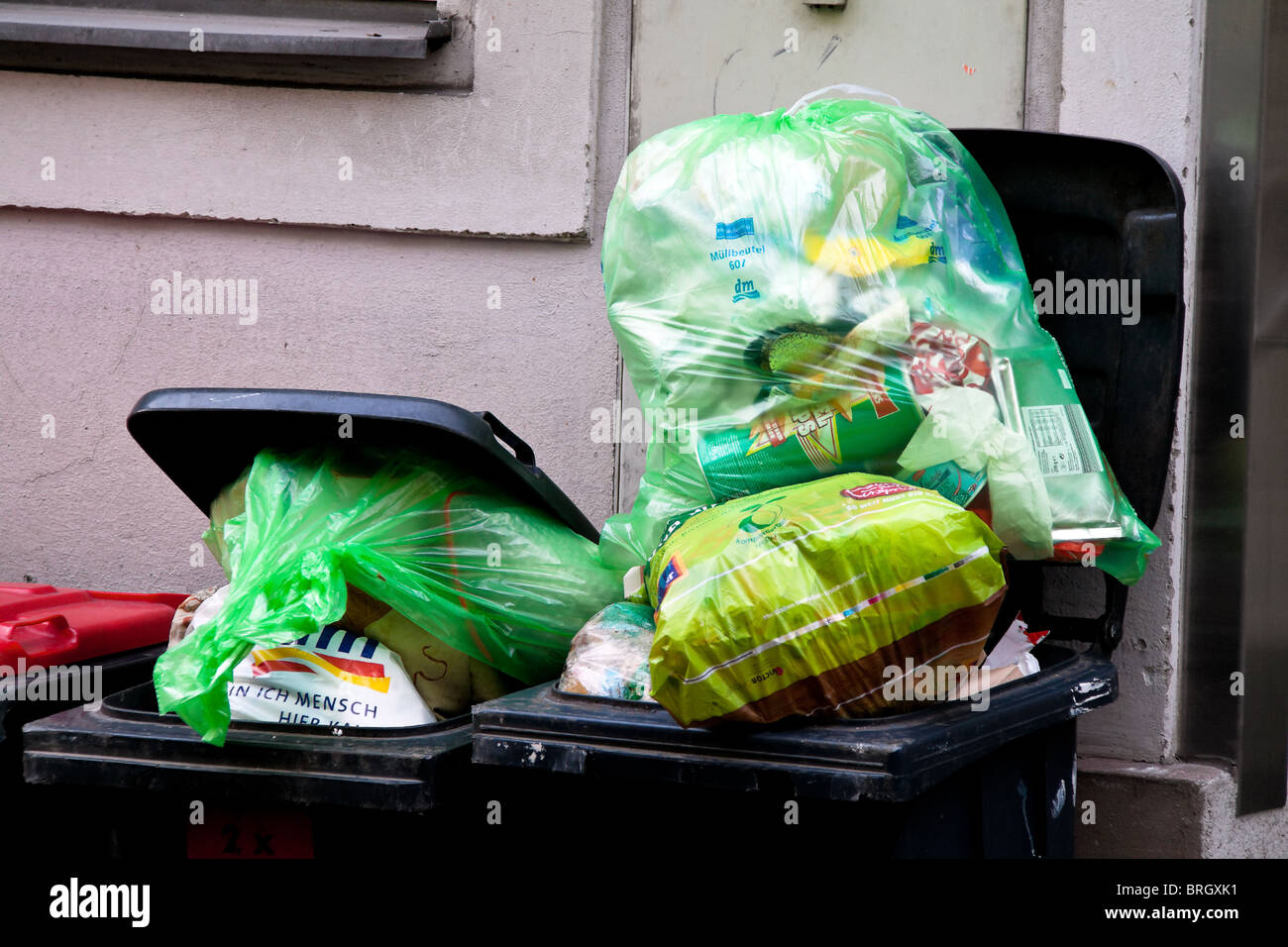 A garbage collection point for plastic waste Stock Photo - Alamy