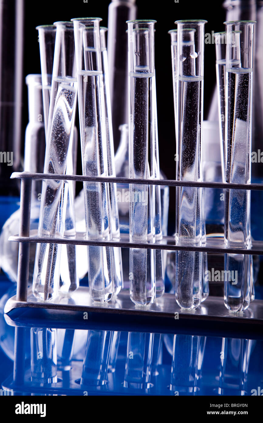 Chemical laboratory glassware equipment Stock Photo - Alamy