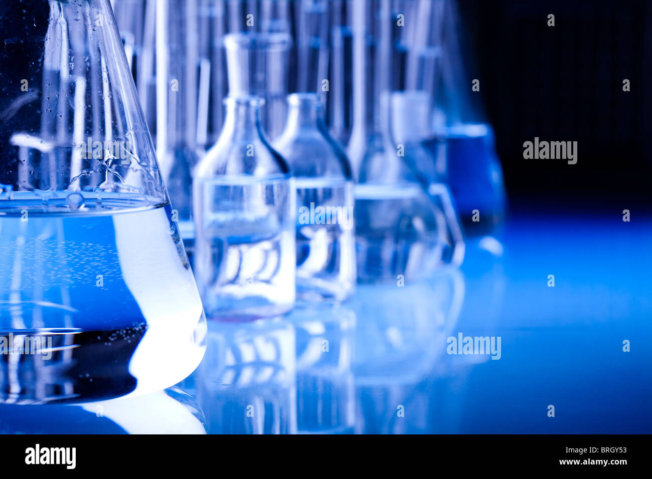 Biochemistry Laboratory and glass Stock Photo - Alamy