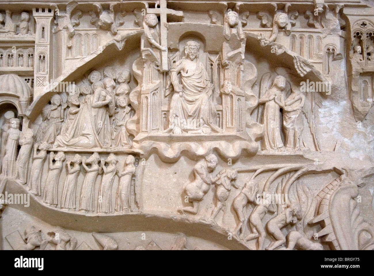 The Alcobaça Monastery, UNESCO world heritage site. The tomb of Ines de ...