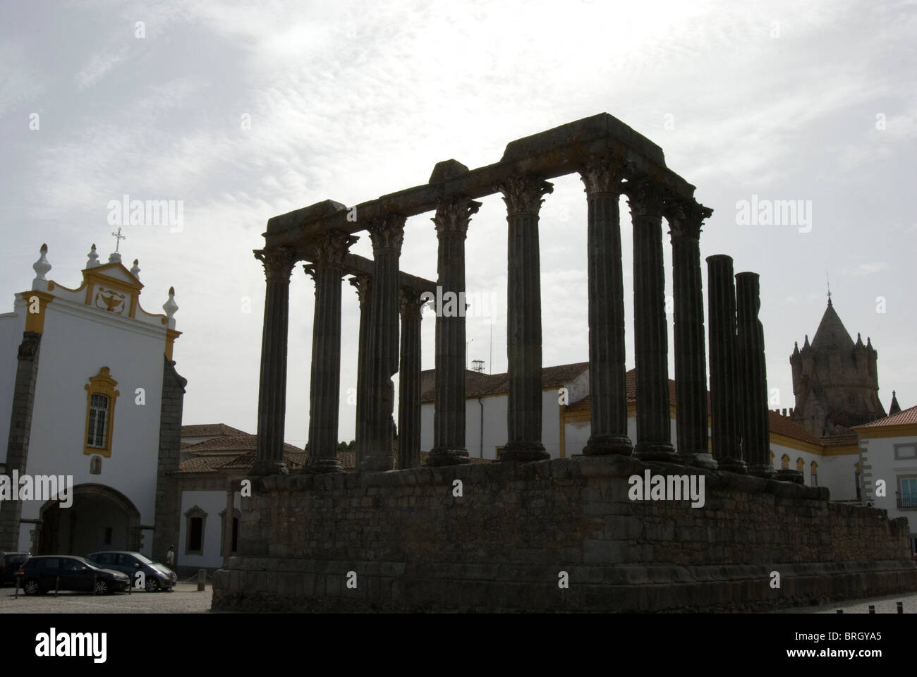 Évora, Portugal. UNESCO world heritage site. The Roman Temple of Évora ...