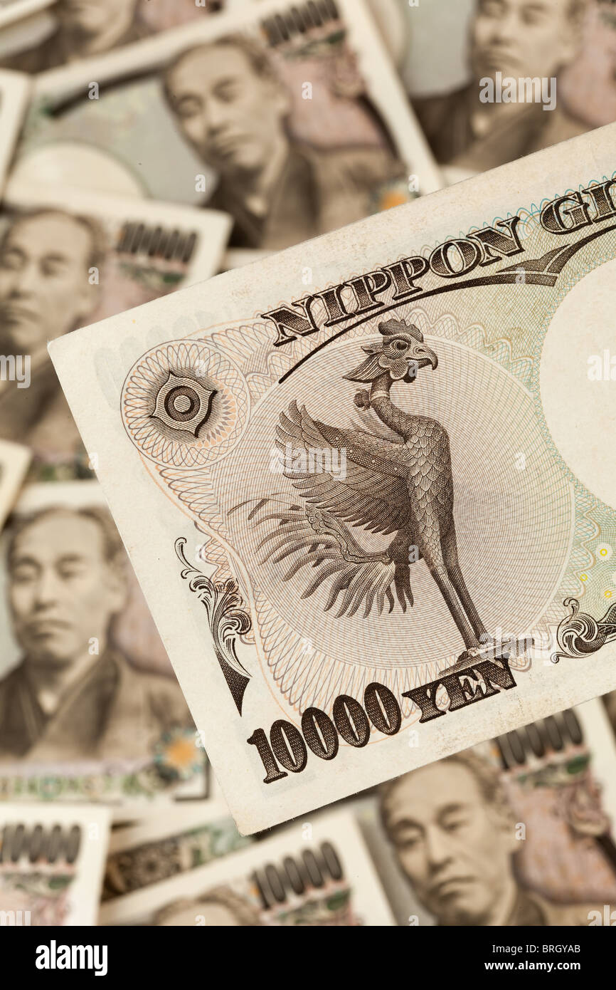 Japanese yen notes from Japan Stock Photo - Alamy