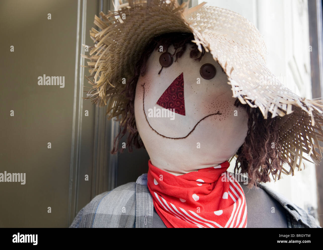 A rag doll puppet in a straw hat Stock Photo - Alamy