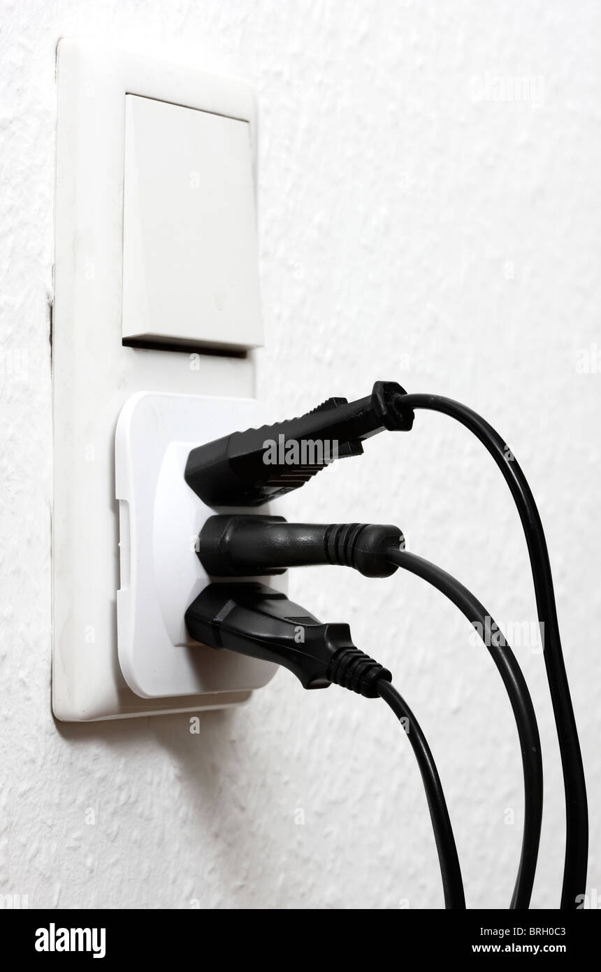 Electrical outlets connected electricity hi-res stock photography and ...