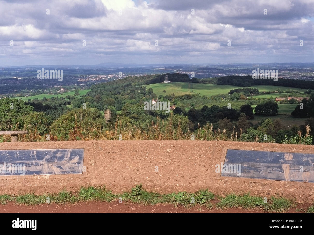 View from Clent Hills, towards Wychbury Hill, Worcestershire, England ...