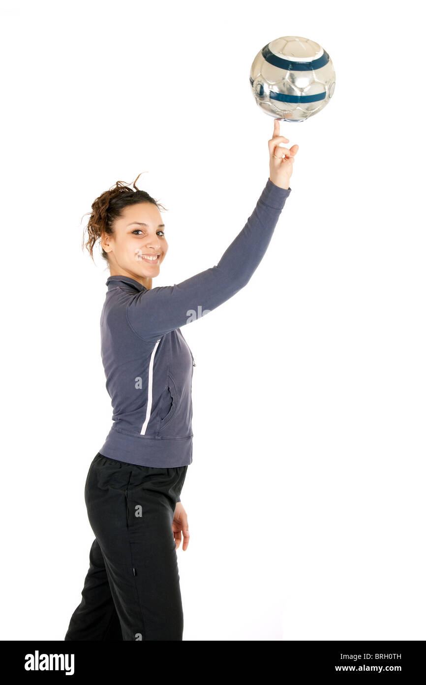 Ball spinning on finger Cut Out Stock Images & Pictures - Alamy