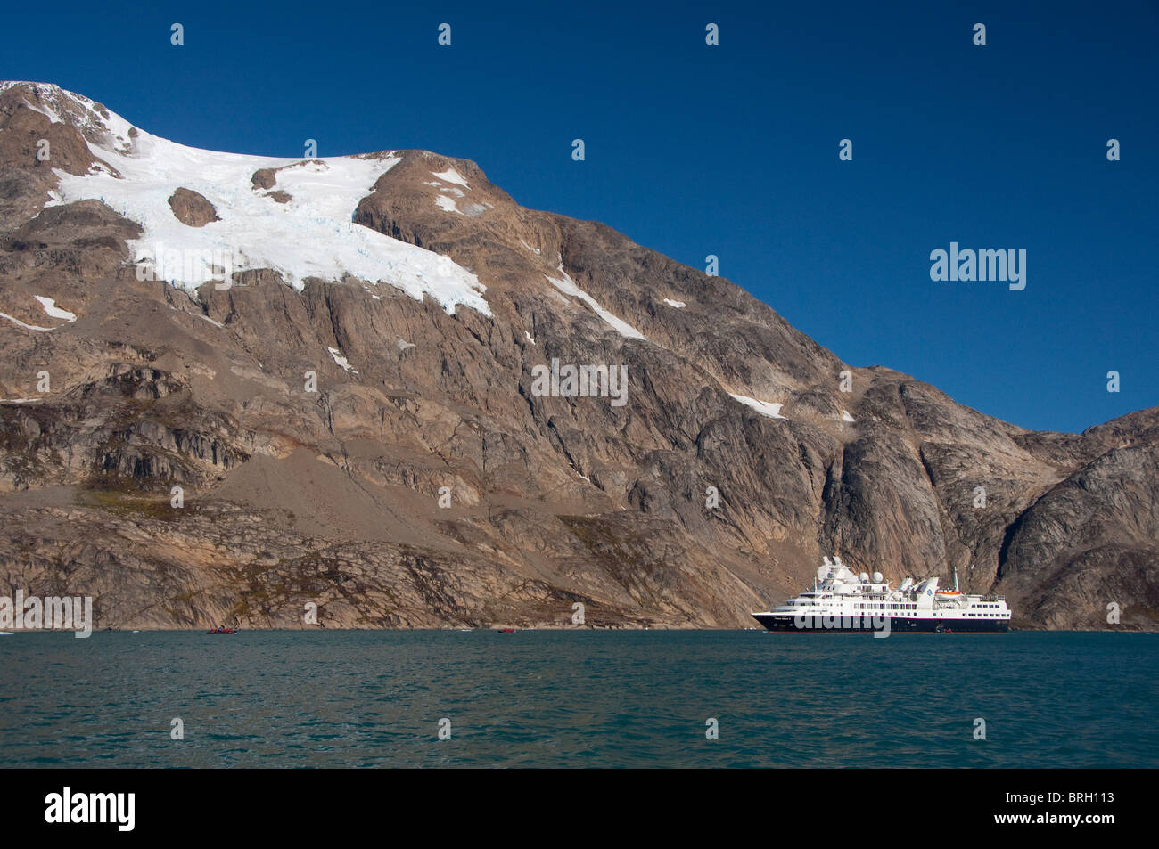 Greenland, Southeast coast, Skjoldungen Fjord. Silversea expedition ...