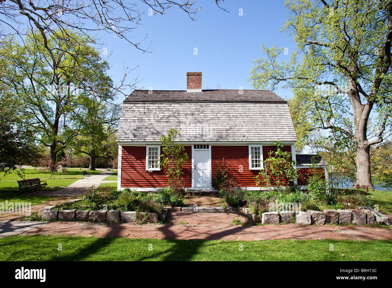 Betsey Williams Cottage in the spring Stock Photo - Alamy