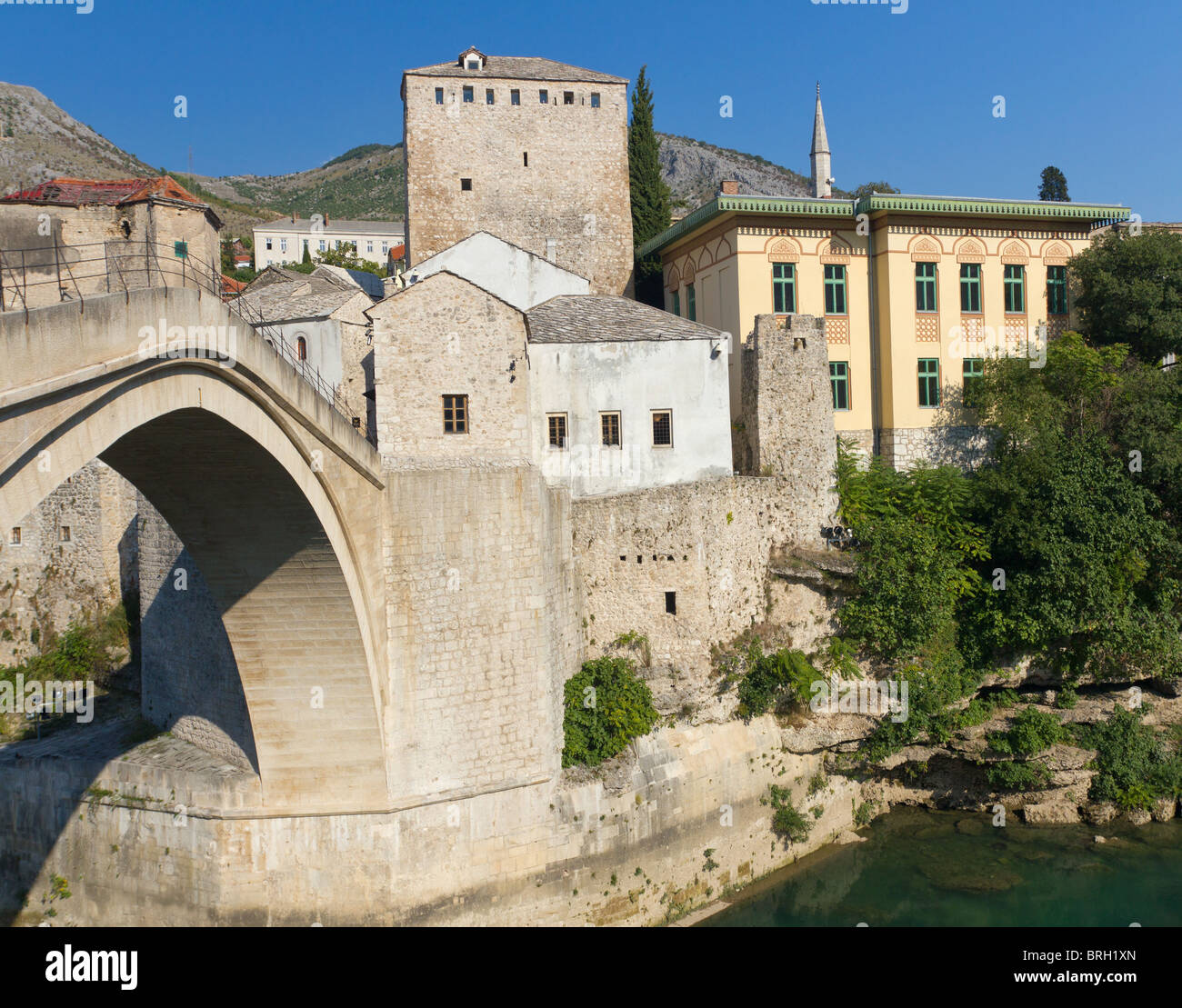 Stari Most, the Famous Old Bridge in Mostar, Bosnia and Herzegovina ...