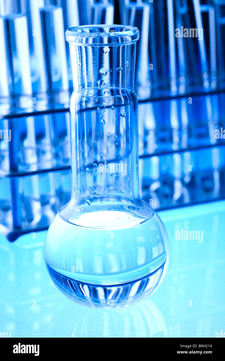 Chemical laboratory glassware equipment Stock Photo - Alamy