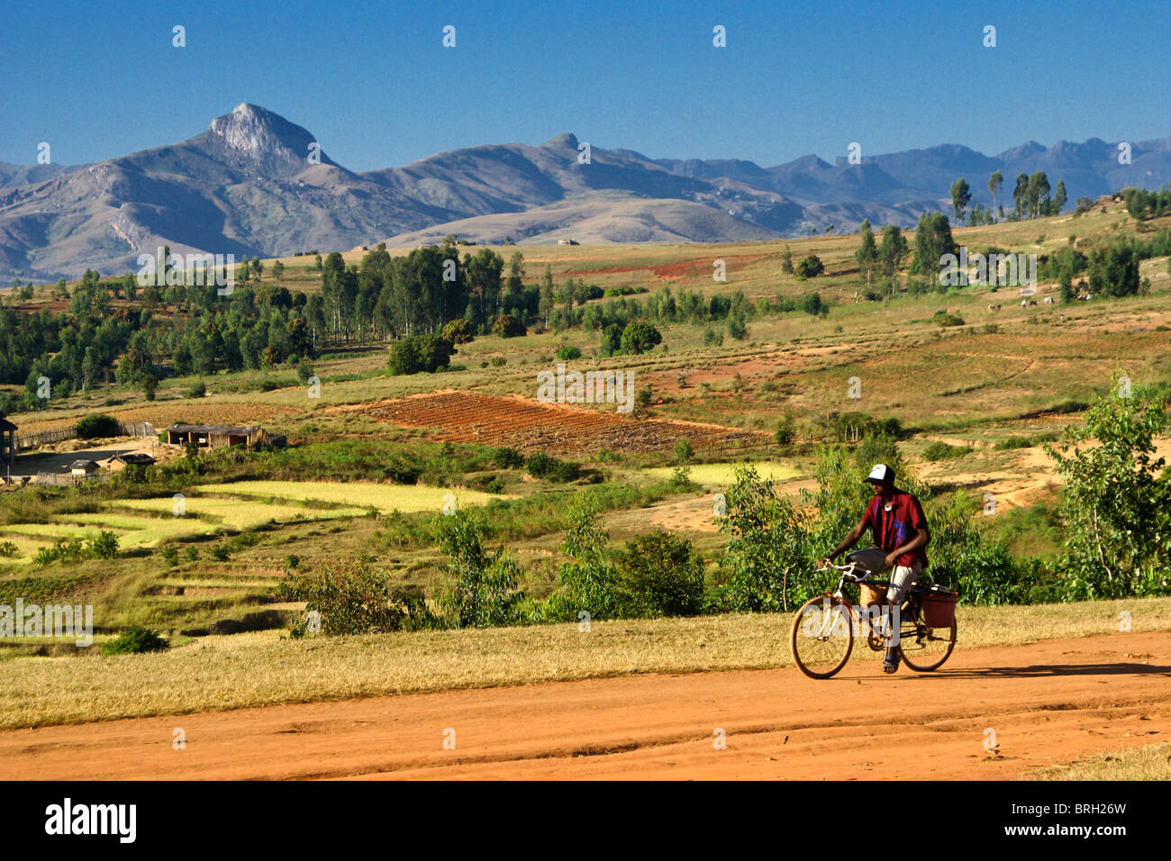 Landscape at Ambalavao, Madagascar Stock Photo - Alamy