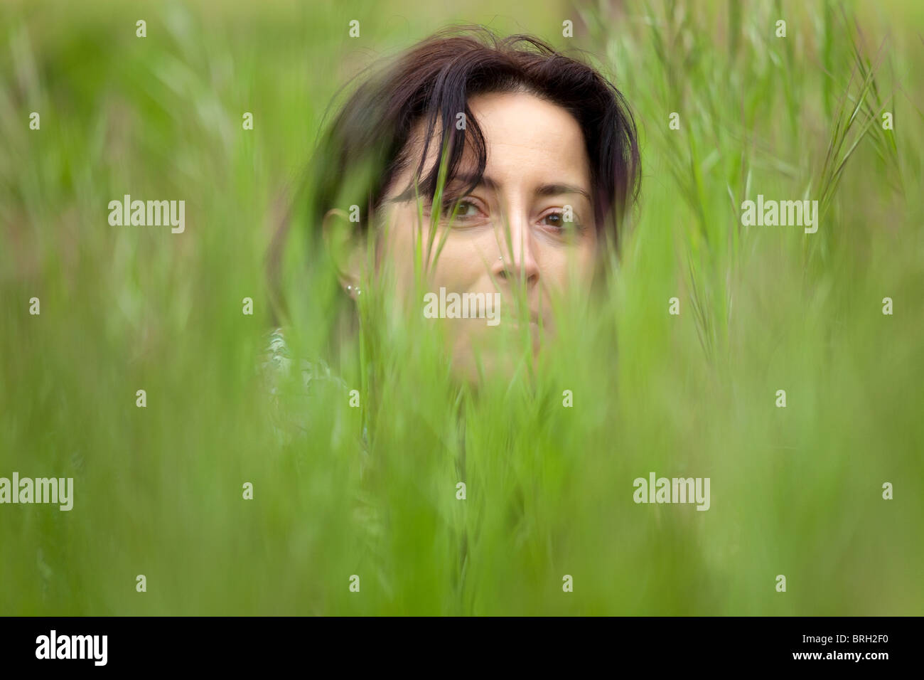 Woman relaxing in hidden hi-res stock photography and images - Alamy