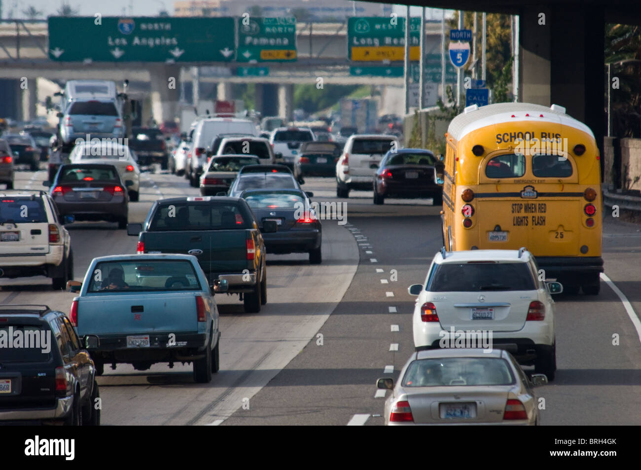 heavy traffic, Orange County, California, USA Stock Photo - Alamy