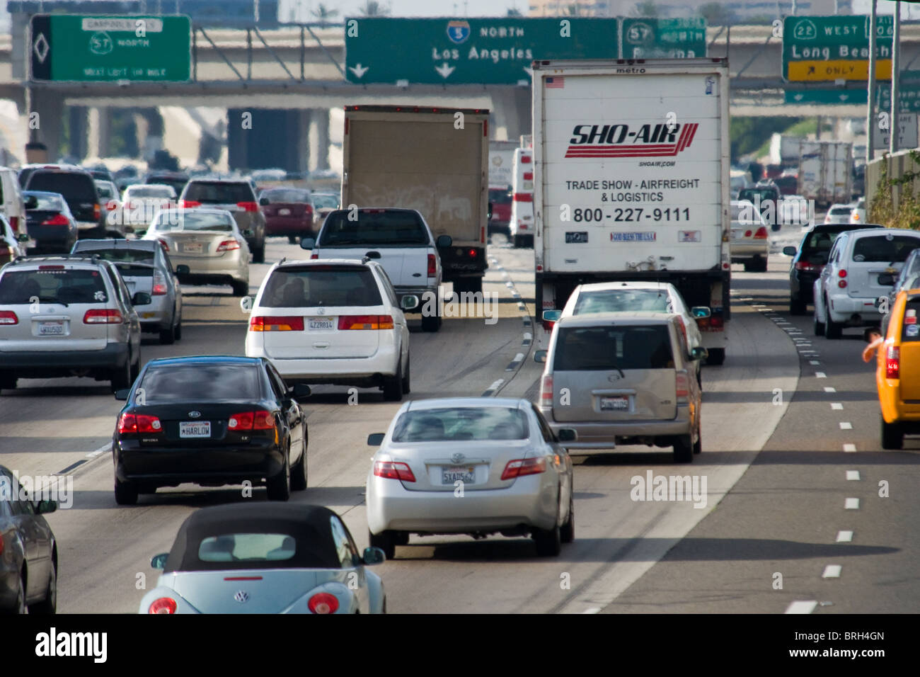 heavy traffic, Orange County, California, USA Stock Photo - Alamy
