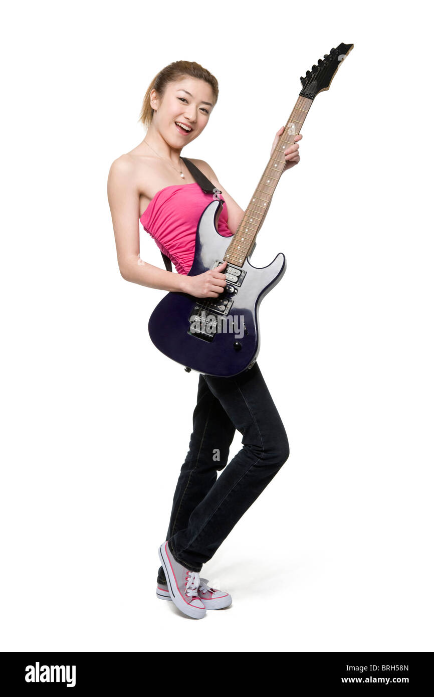 Music guitar top view Cut Out Stock Images & Pictures - Alamy