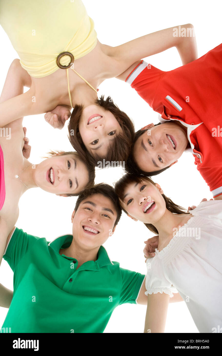 Portrait of a group of friends Stock Photo - Alamy