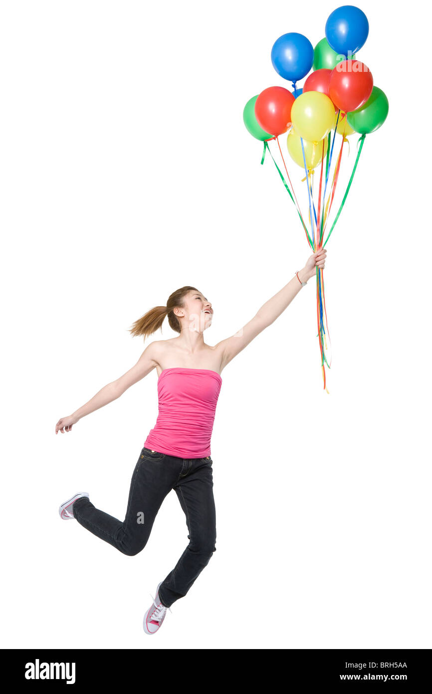 Person Holding Lots Of Balloons
