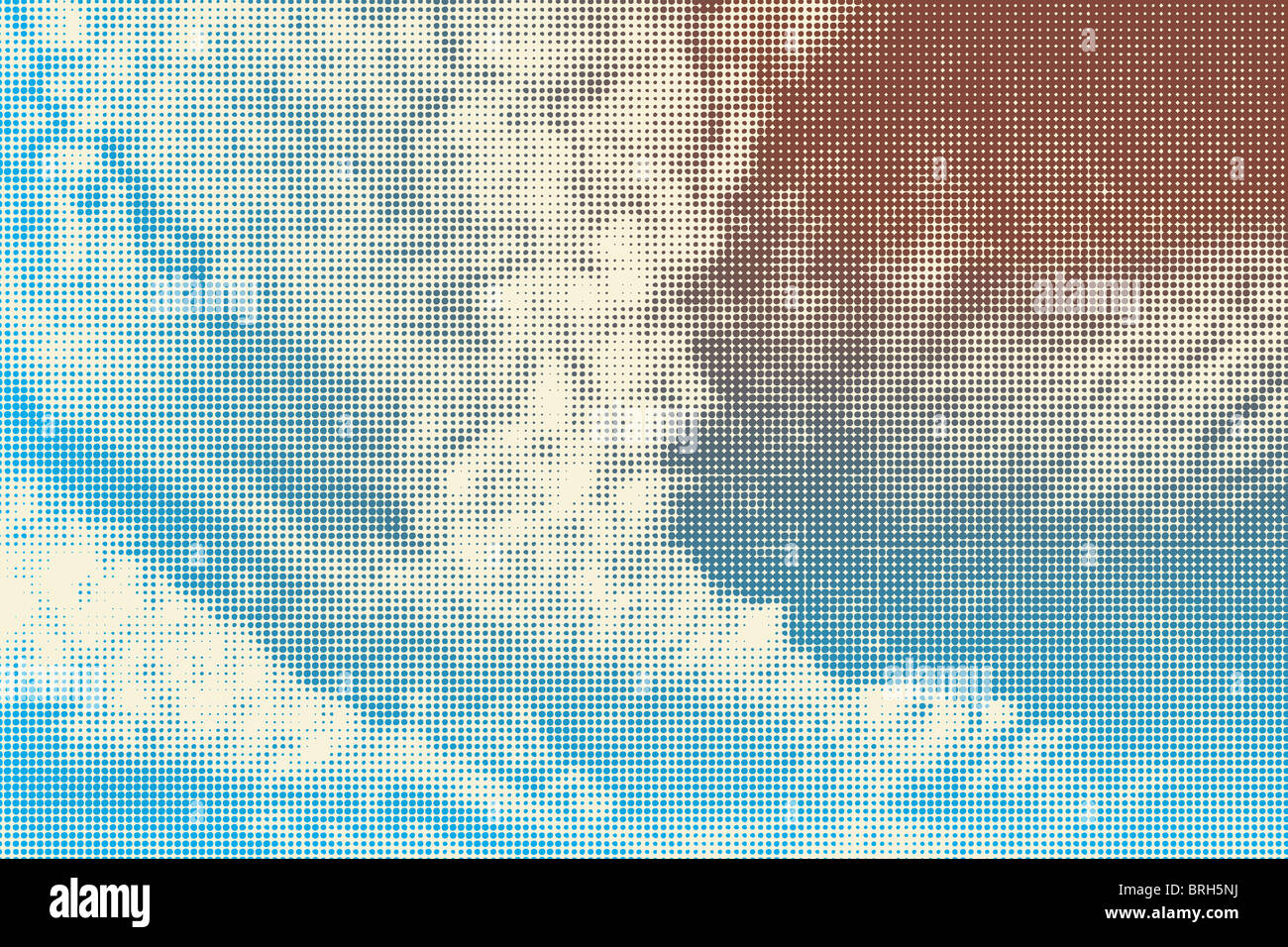Blue sky halftone dot hi-res stock photography and images - Alamy