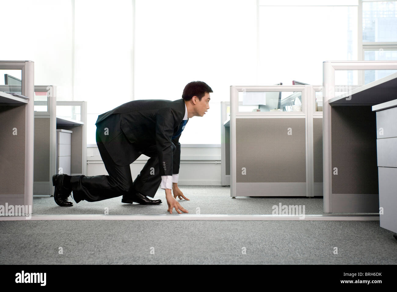 Ready to run in the office Stock Photo - Alamy