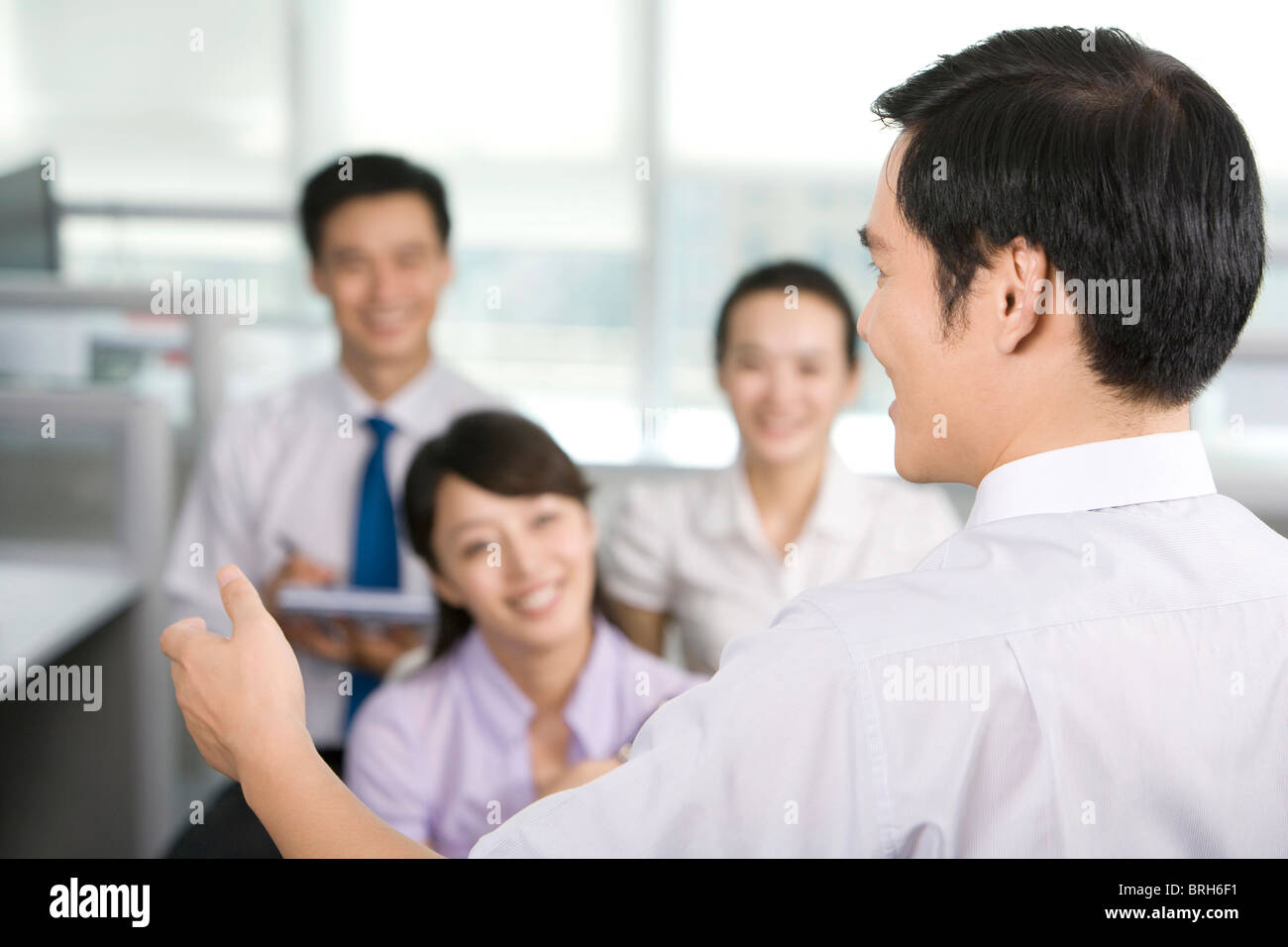 Meeting at the office Stock Photo - Alamy
