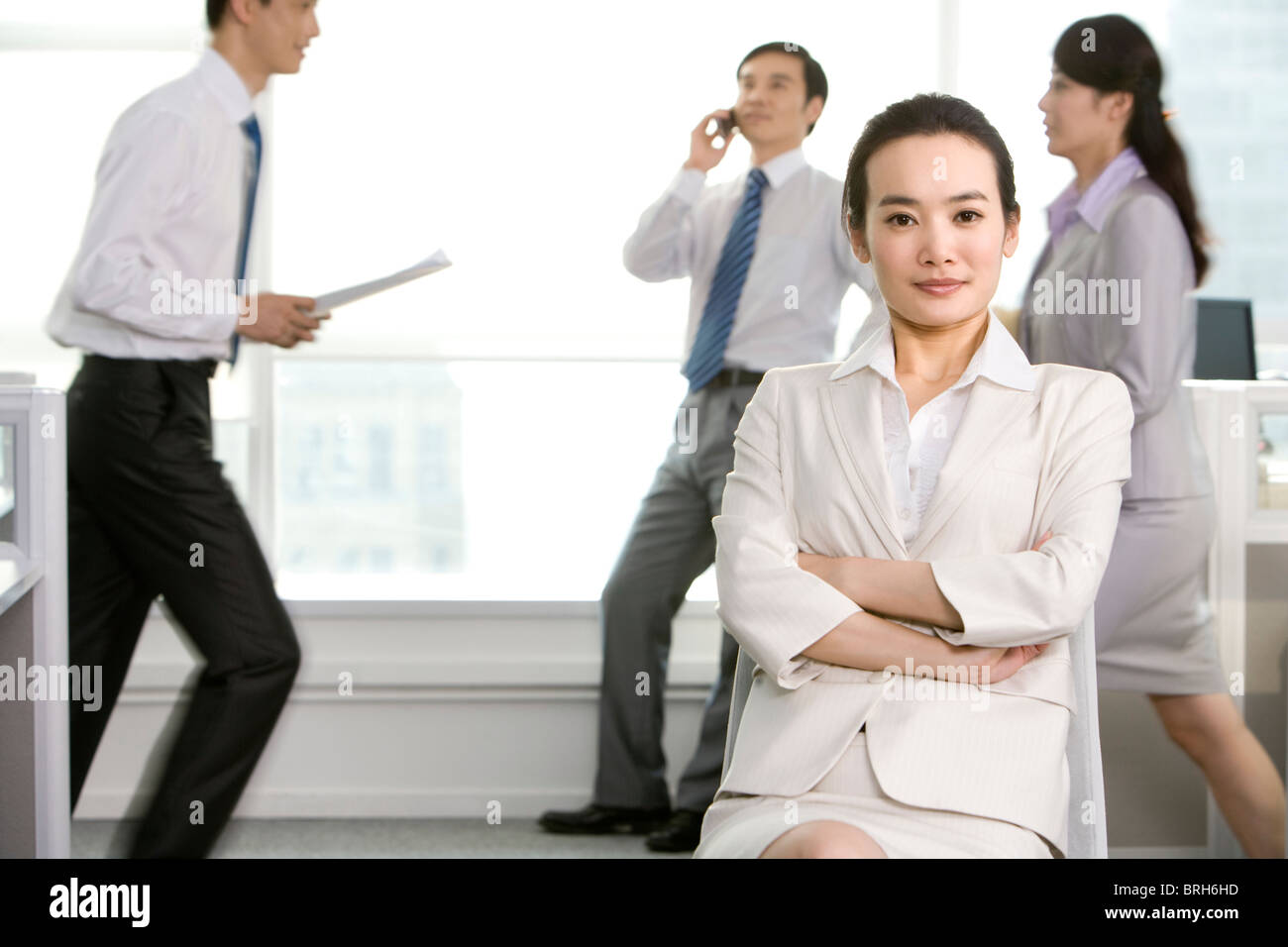 Working at the office Stock Photo - Alamy