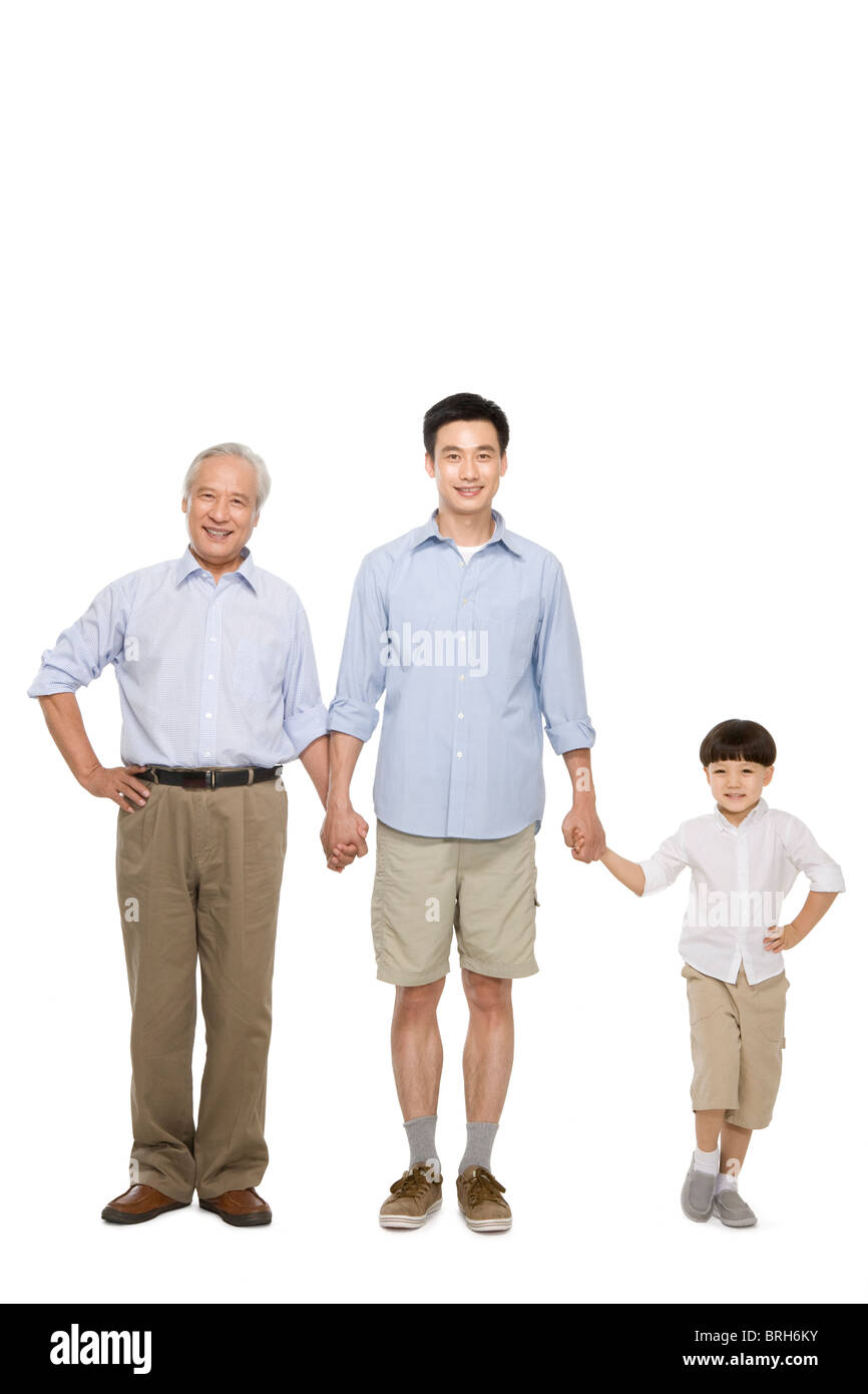 Family portrait hands on hip hi-res stock photography and images - Alamy