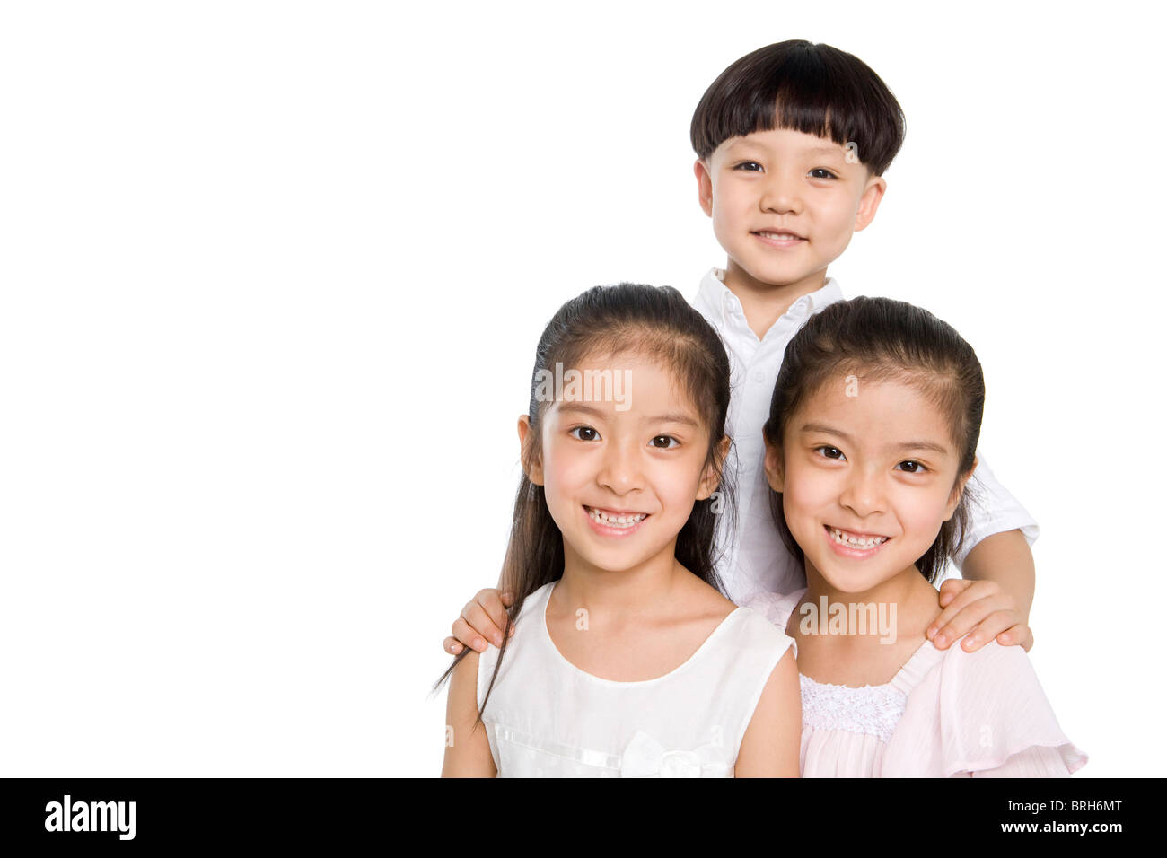 Portrait of three children Stock Photo - Alamy