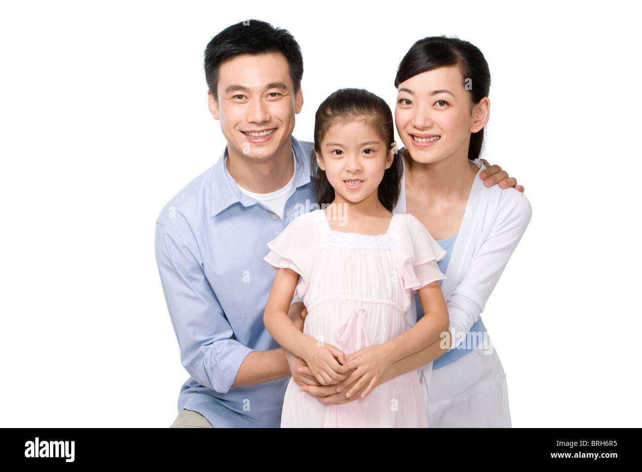 Portrait of a young family Stock Photo - Alamy