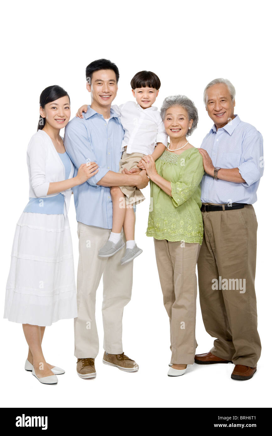 Portrait of a multi-generation family Stock Photo - Alamy