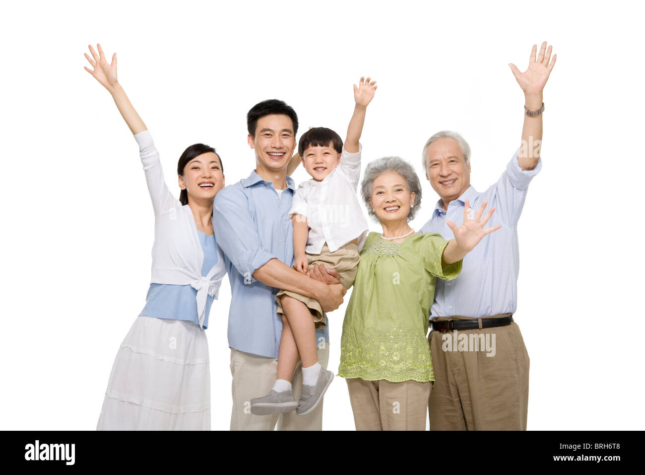 Portrait of a multi-generation family Stock Photo - Alamy