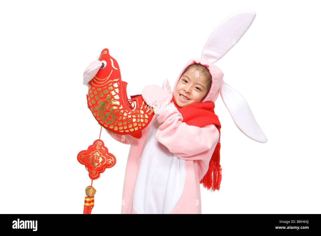 Little girl celebrating the Year of the Rabbit Stock Photo - Alamy