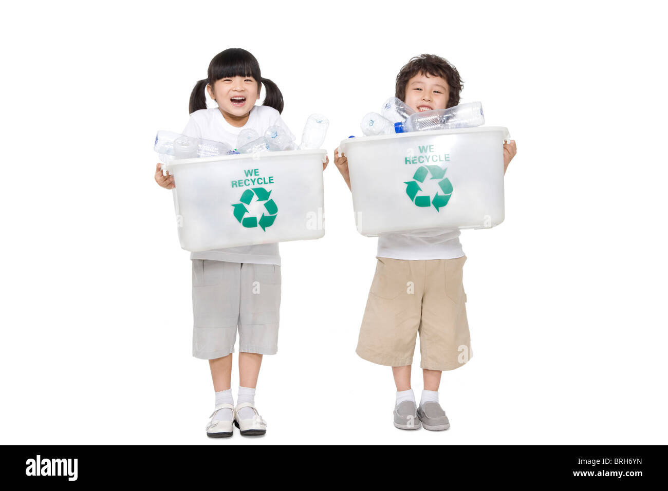 Recycling bin for children Cut Out Stock Images & Pictures - Alamy