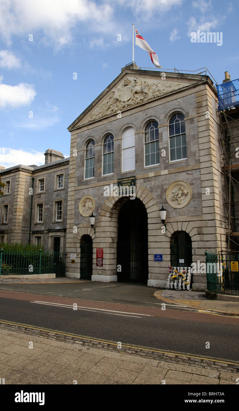 Royal Marines barracks Stonehouse Plymouth Devon HQ of 3rd Commando ...