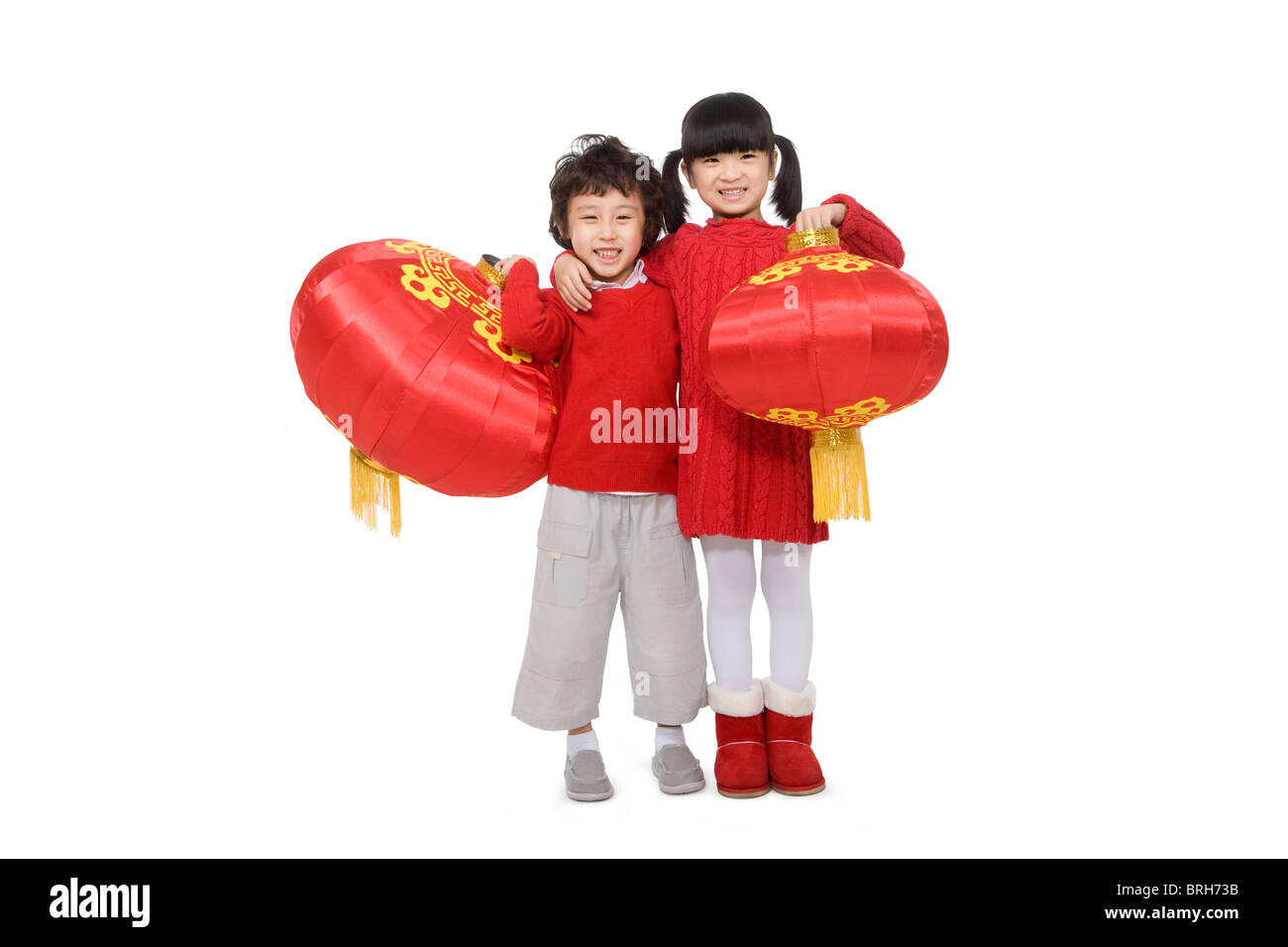Kids celebrating Chinese New Years Stock Photo - Alamy