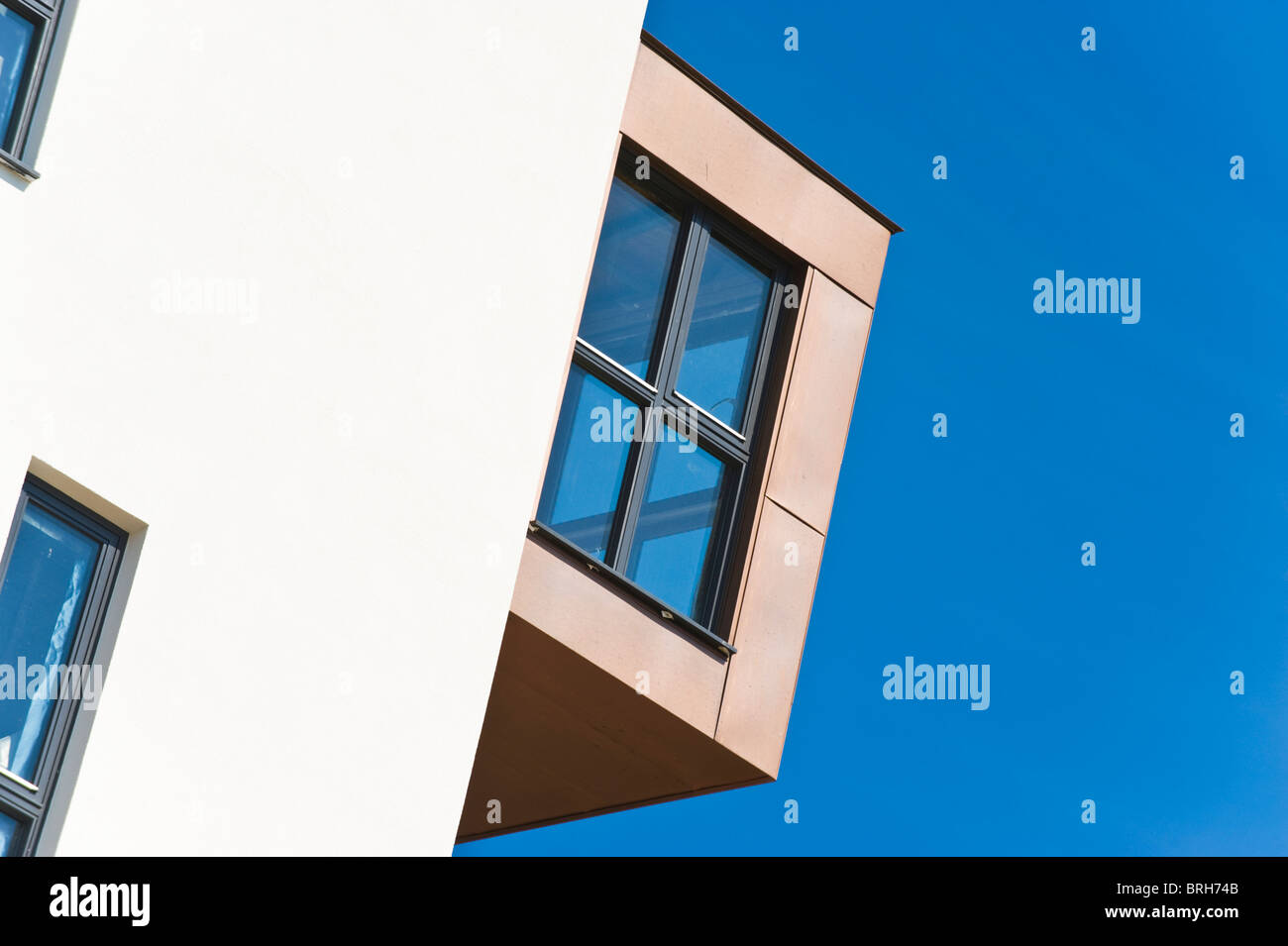 Modern apartments with copper clad window frames under construction on ...