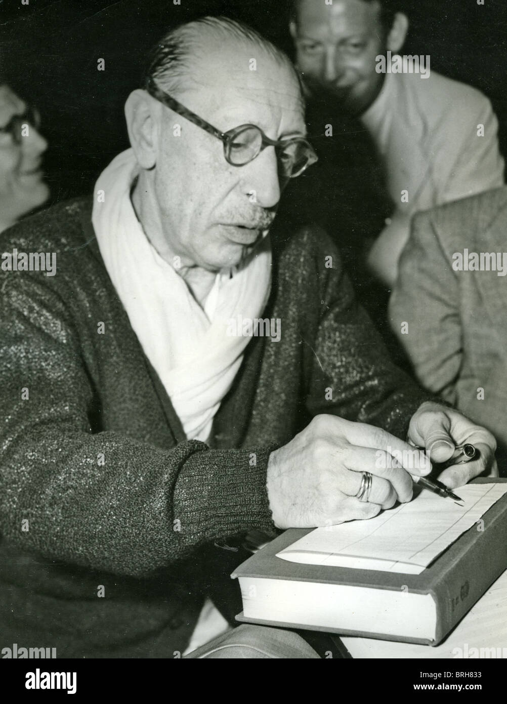 IGOR STRAVINSKY (1882-1971) rehearseshis opera The Rake's Progress at ...