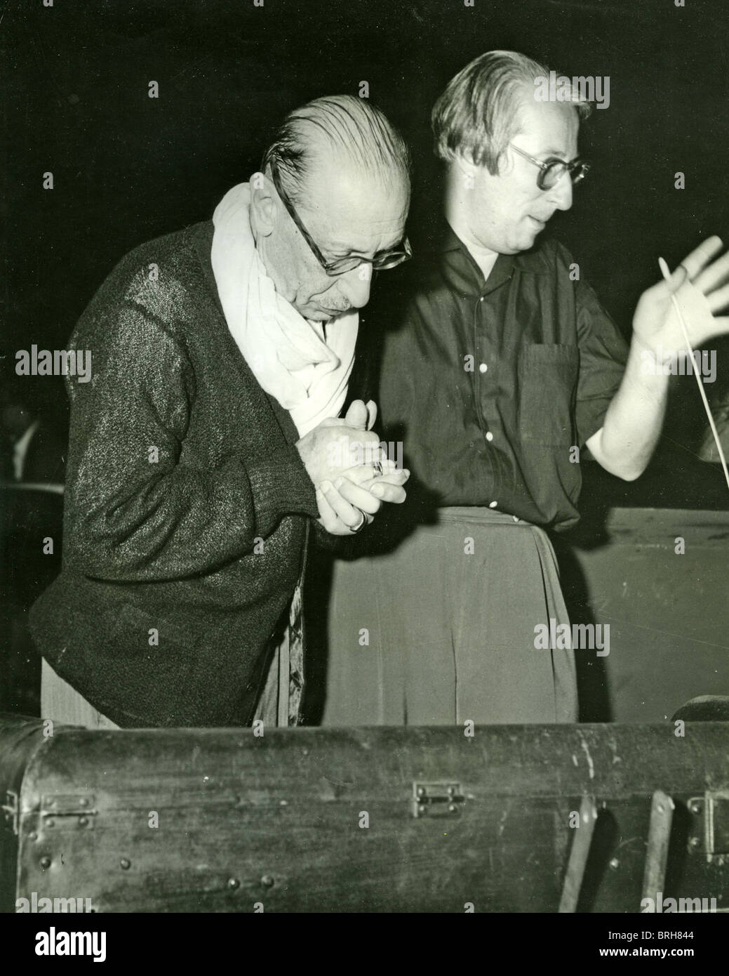 IGOR STRAVINSKY (1882-1971) rehearseshis opera The Rake's Progress at ...
