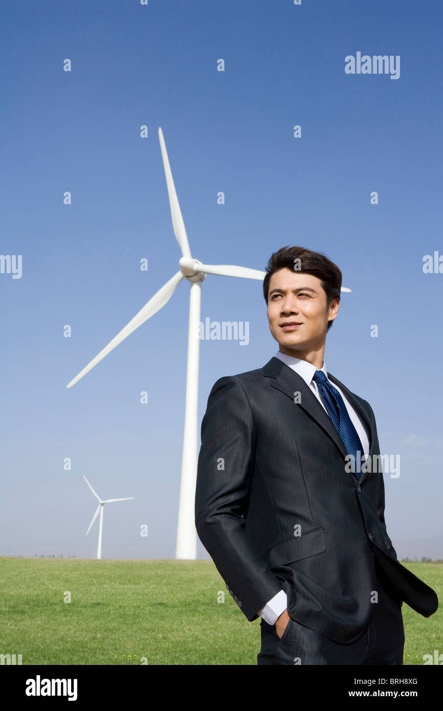 Wind turbine worker china hi-res stock photography and images - Alamy