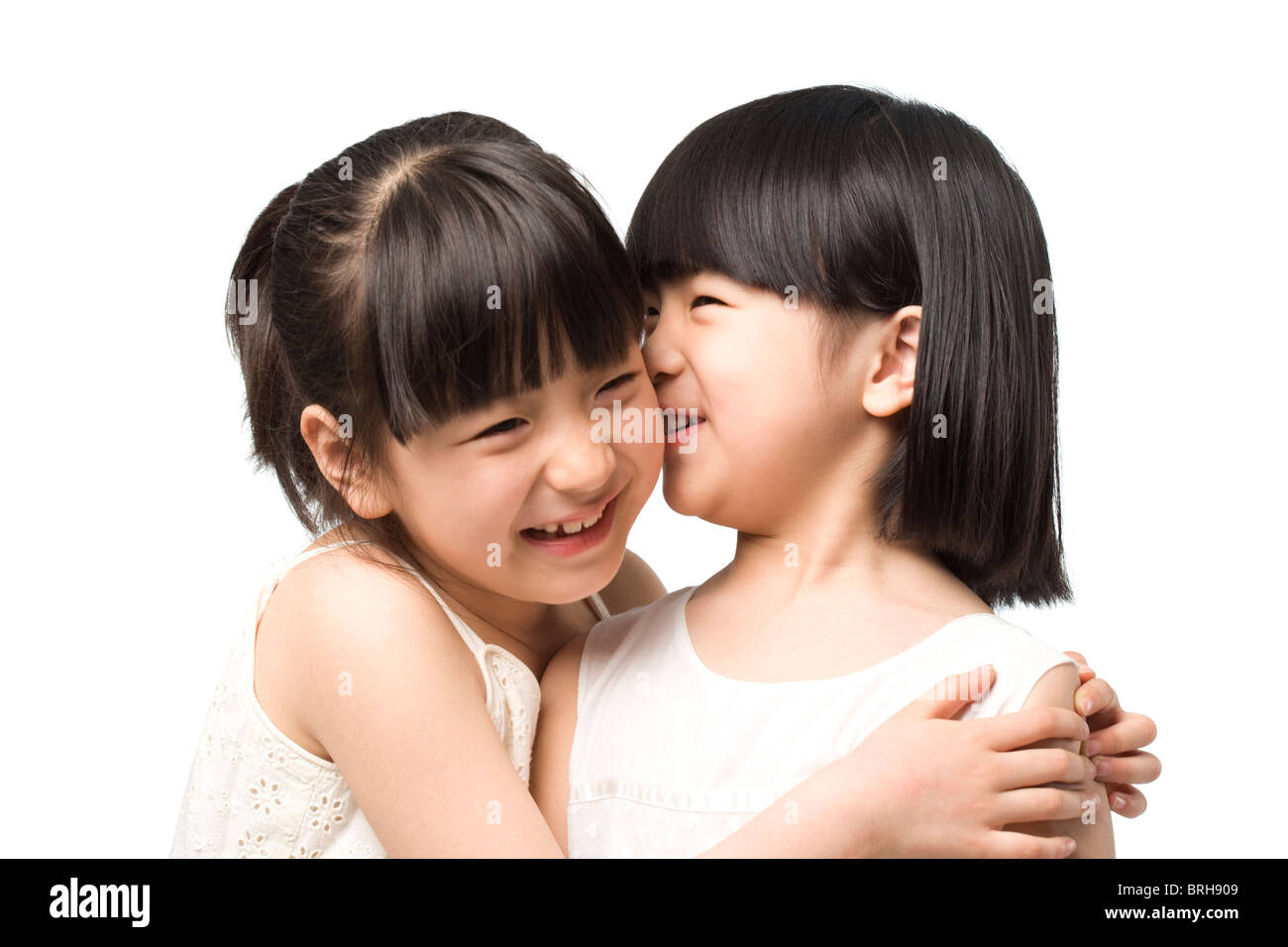 Portrait of two children Stock Photo - Alamy