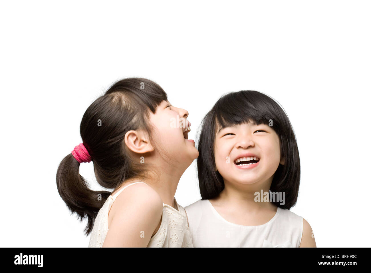 Portrait of two children Stock Photo - Alamy