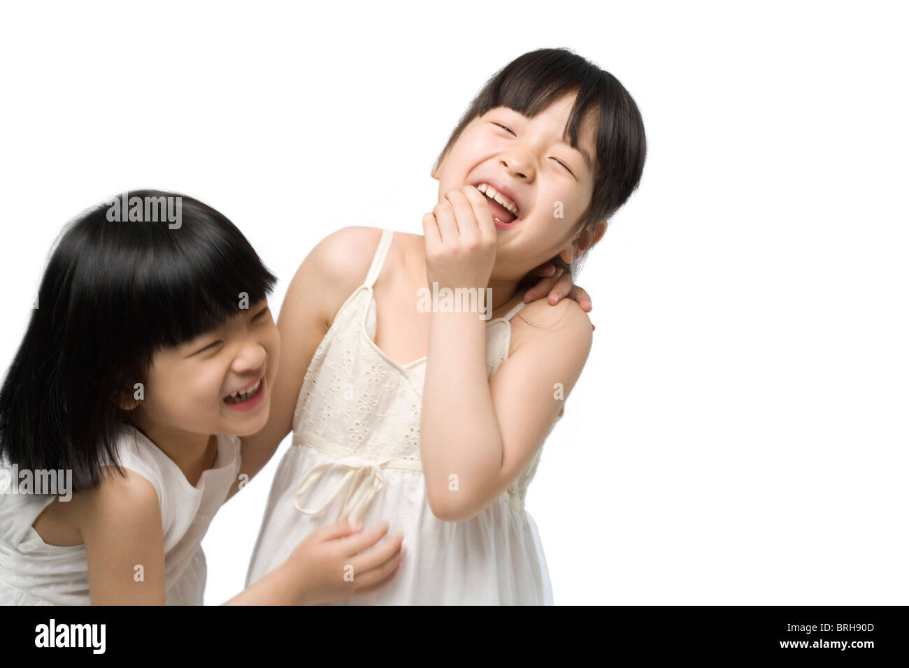 Portrait of two children Stock Photo - Alamy