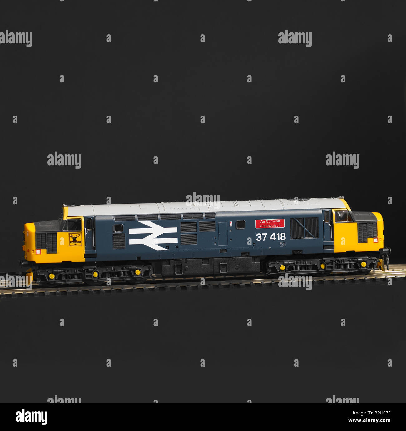 Class 37 Diesel Locomotive, BR Blue Stock Photo - Alamy