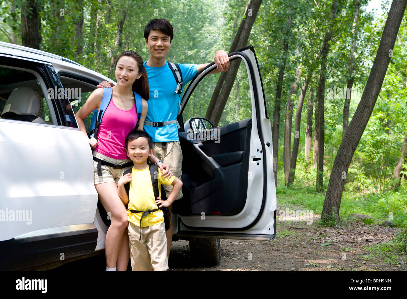 Family on a trip out in the country Stock Photo - Alamy