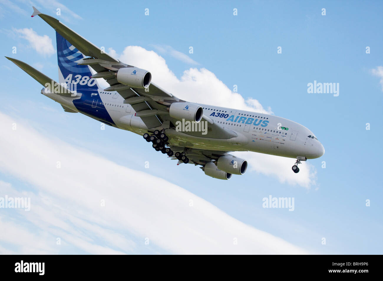 Airbus aircraft inflight Stock Photo - Alamy