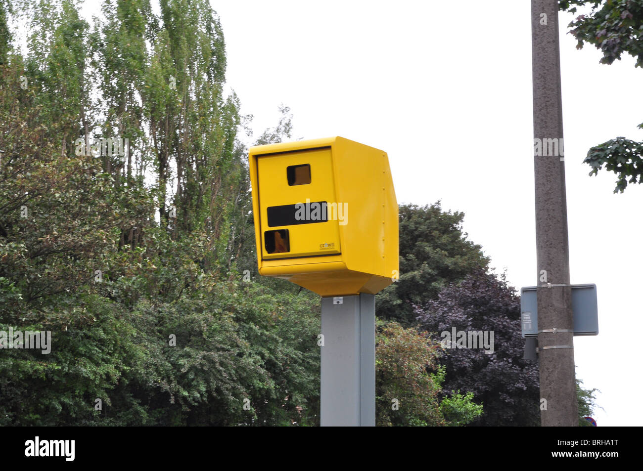 A new Crown International fixed point speed camera Stock Photo - Alamy