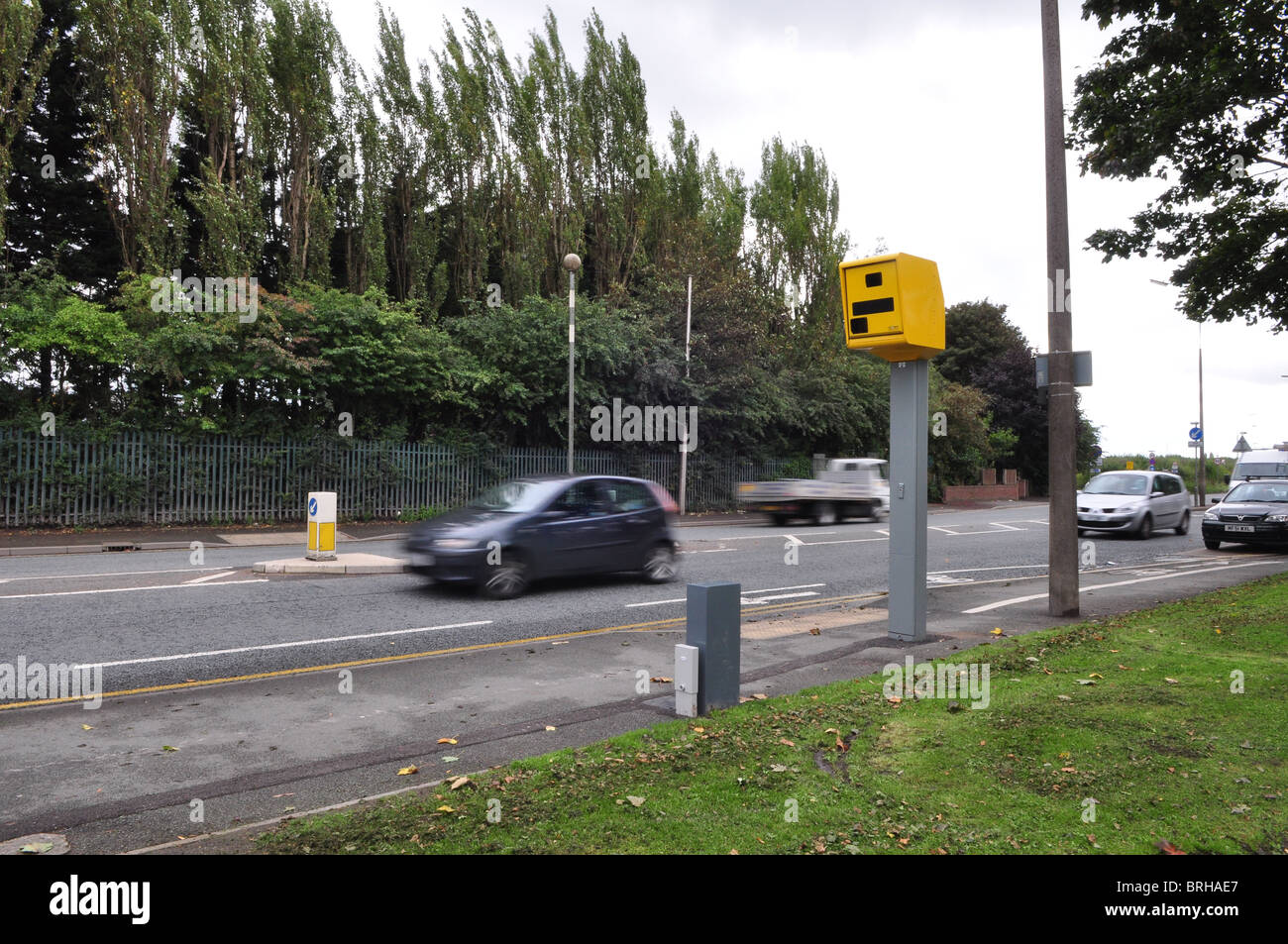 A new Crown International fixed point speed camera Stock Photo - Alamy