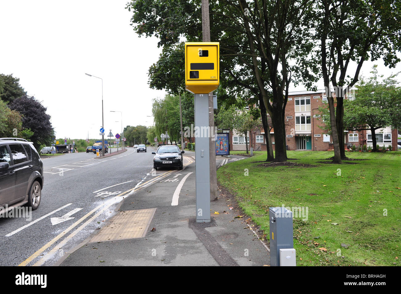 A new Crown International fixed point speed camera Stock Photo - Alamy