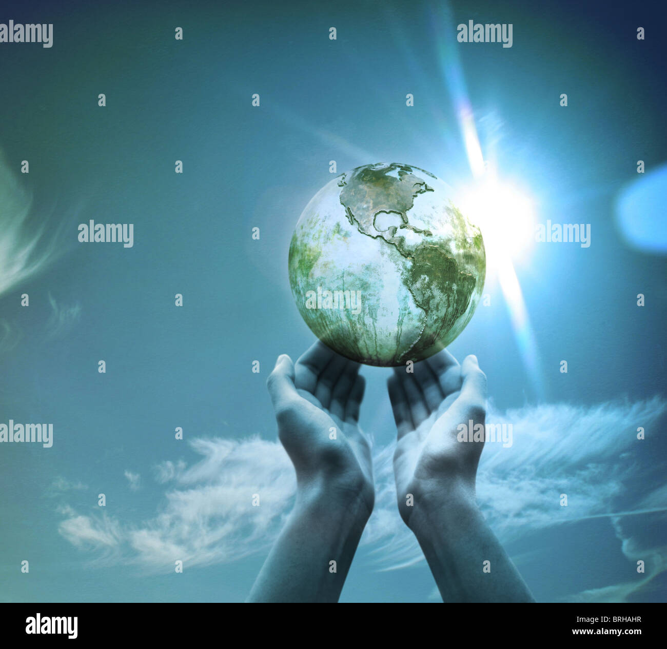 hands holding globe Stock Photo - Alamy